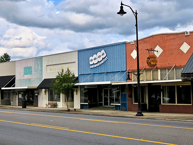 The classic architecture of downtown Sylacauga creates a timeless backdrop for modern small-town life. History with a heartbeat!
