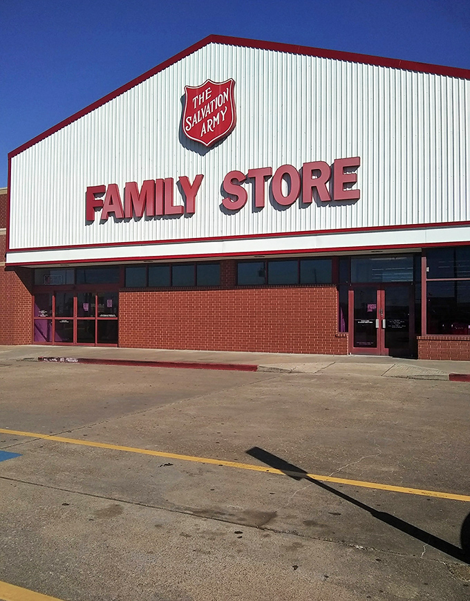 That bright white building with red trim isn't just a thrift store&mdash;it's a community cornerstone where every purchase helps a neighbor in need.