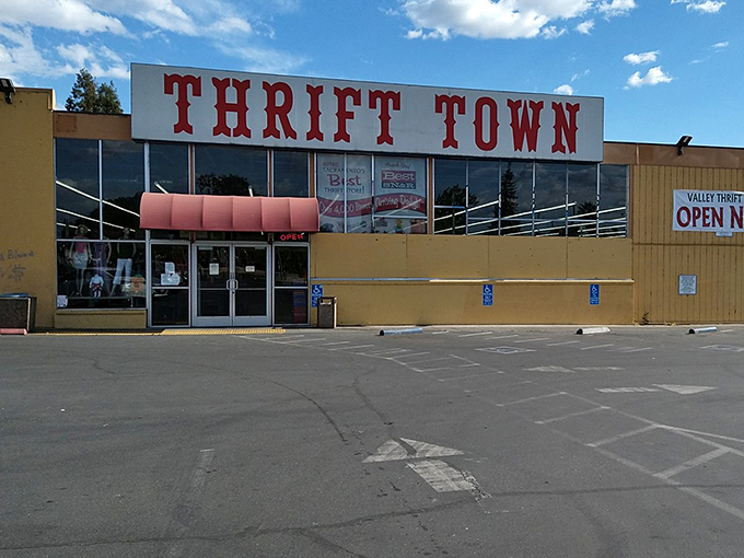 This no-frills exterior hides an organized treasure trove where patient hunters bag incredible bargains under bright fluorescent lights.