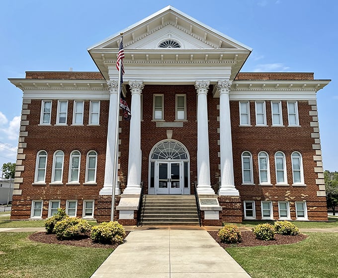 The red brick charm of Union's downtown buildings creates a warm, inviting atmosphere. Architecture that welcomes rather than intimidates!