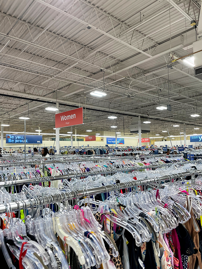 Another view of Uptown Cheapskate's stylish exterior. The country club of thrift stores, where your wallet can relax while your style elevates.