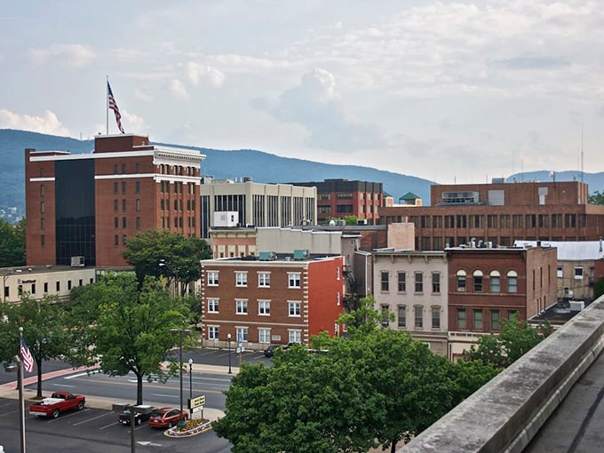 The classic main street of Williamsport looks like it was designed specifically for leisurely window shopping on a fixed income.