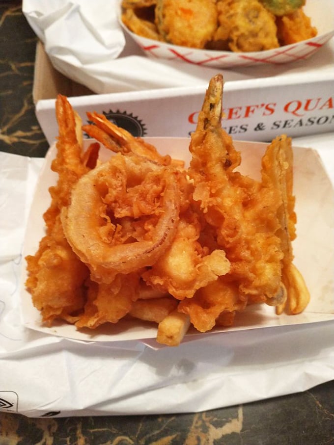 These golden prawns aren't just fried &ndash; they're transformed into crunchy, tail-on treasures that demand to be dunked in sauce and devoured immediately.