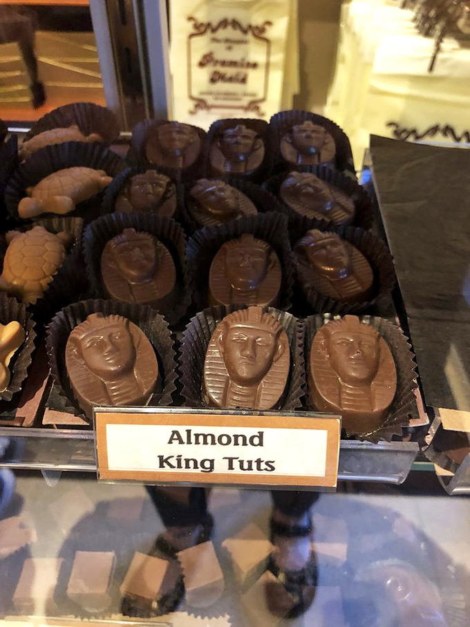 The Almond King Tuts &ndash; proving that ancient Egyptian pharaohs and Pennsylvania chocolate makers share an appreciation for the finer things in life.