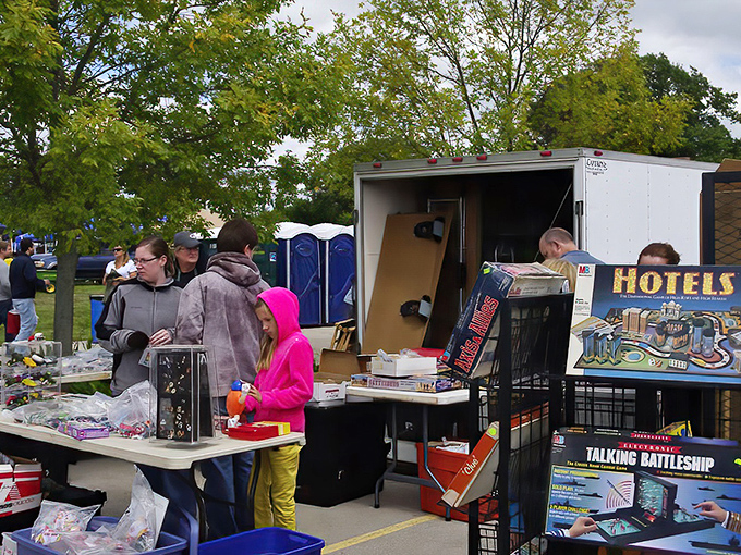Vinyl treasures organized by genre, waiting to spin tales of musical history. Someone's forgotten album becomes another's weekend soundtrack.