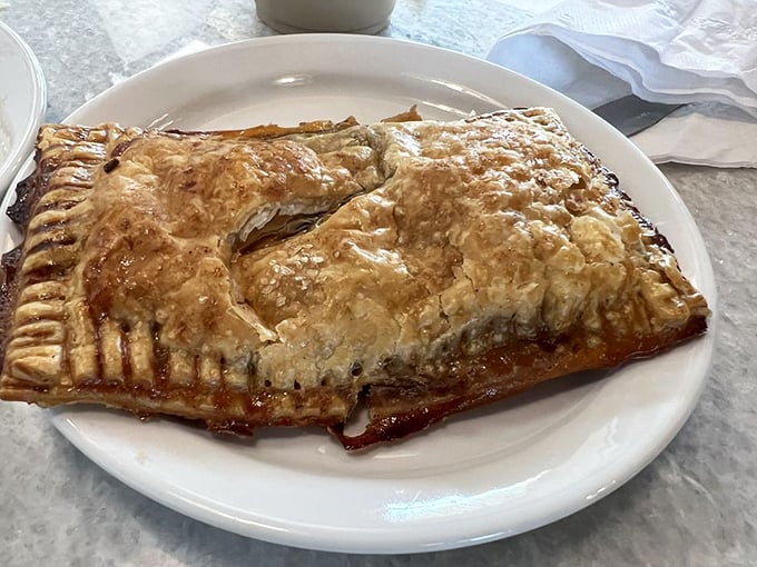 This isn't just apple pie&mdash;it's what apple pie dreams of becoming when it grows up. Flaky, golden, and unapologetically buttery.