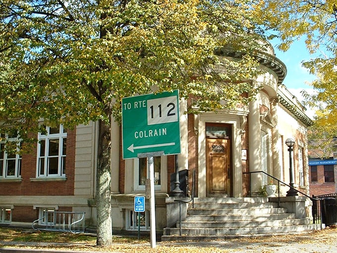 The Arms Library stands proud in its stone facade, a temple to knowledge that's weathered more history than most bestsellers.