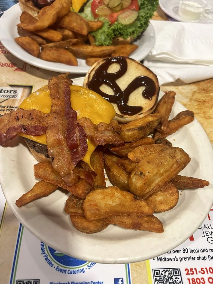 Those bacons aren't just toppings&mdash;they're the backup singers that make the lead guitarist burger really shine.