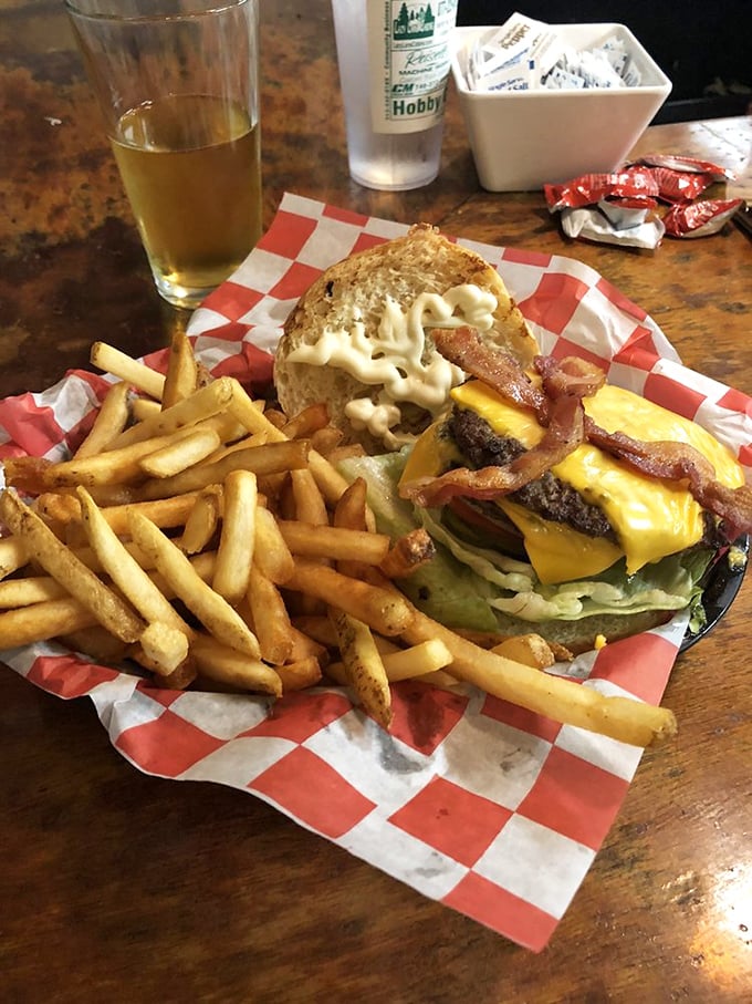 When a burger loves bacon and cheese this much, you don't question it&mdash;you just grab extra napkins and prepare for joy.