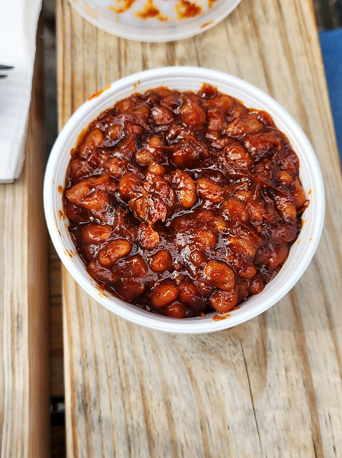 These aren't your grandmother's baked beans (unless your grandmother was a barbecue pitmaster with a PhD in flavor development).