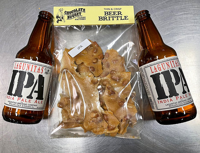 Beer brittle &ndash; where craft brewing meets candy crafting. Proof that adults deserve treats specifically designed for their sophisticated palates.