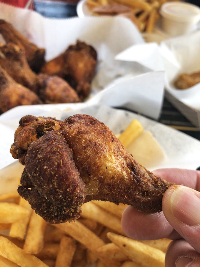 A drumstick held aloft like a trophy &ndash; the perfect blend of seasoning and crunch that makes you understand why people become regulars.