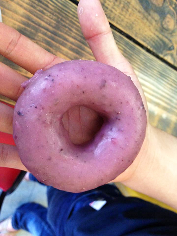 This purple-hued blueberry beauty isn't just Instagram-worthy &ndash; it's edible evidence that plants can party harder than their dairy counterparts.