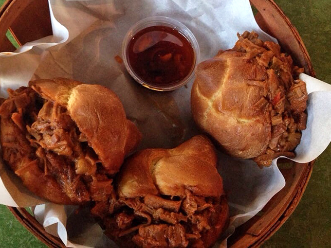 Brisket sliders that could make a Texan weep with joy. Tender, slow-cooked meat piled high on soft rolls&mdash;simple perfection that requires no explanation.