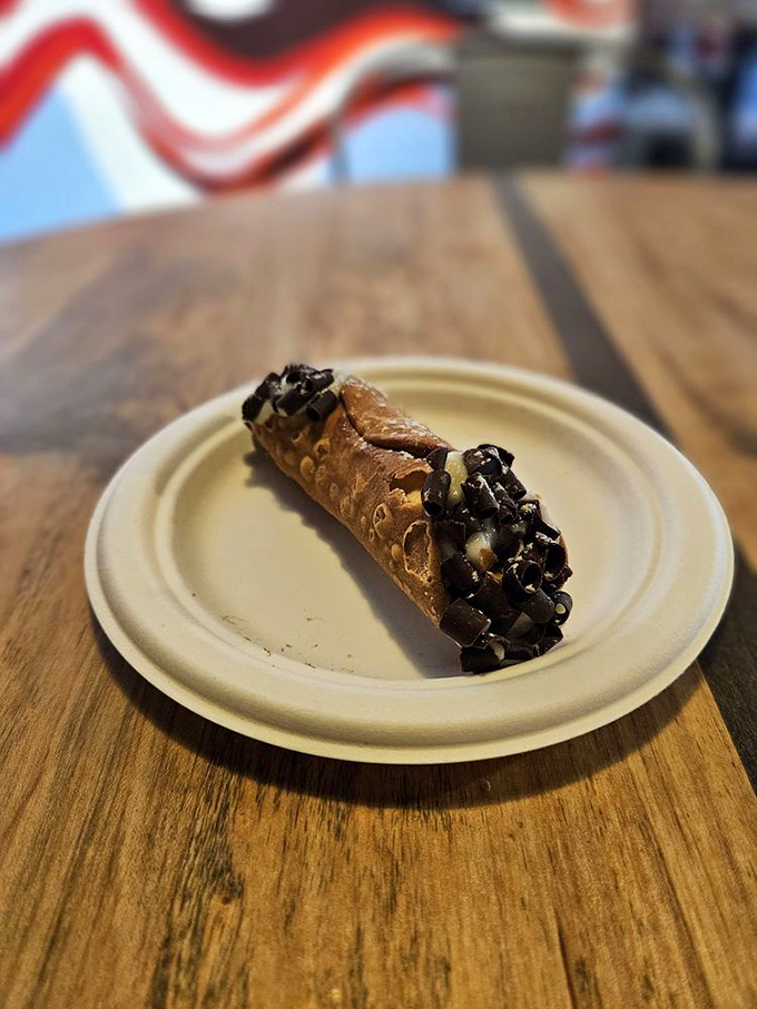 Not all heroes wear capes&mdash;some wear crispy pastry shells filled with sweet ricotta and dipped in chocolate. This cannoli deserves its own theme music.