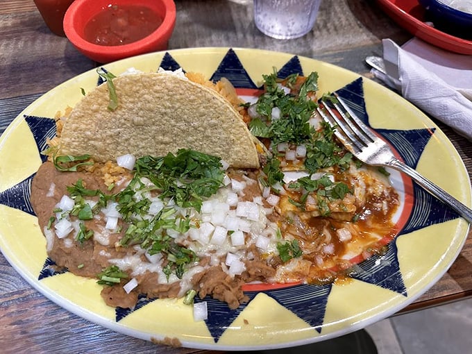 These enchiladas aren't just covered in sauce and cheese &ndash; they're having a full spa treatment in it.