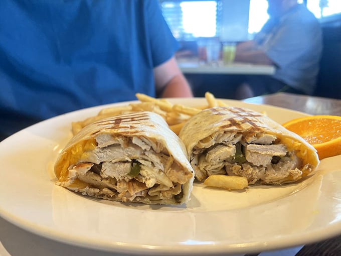 This chicken fajita wrap isn't just lunch&mdash;it's a vacation for your taste buds, no passport required.