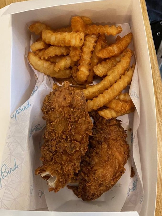 The quarter bird with fries&mdash;a simple equation that equals pure satisfaction. Mathematics never tasted so good.