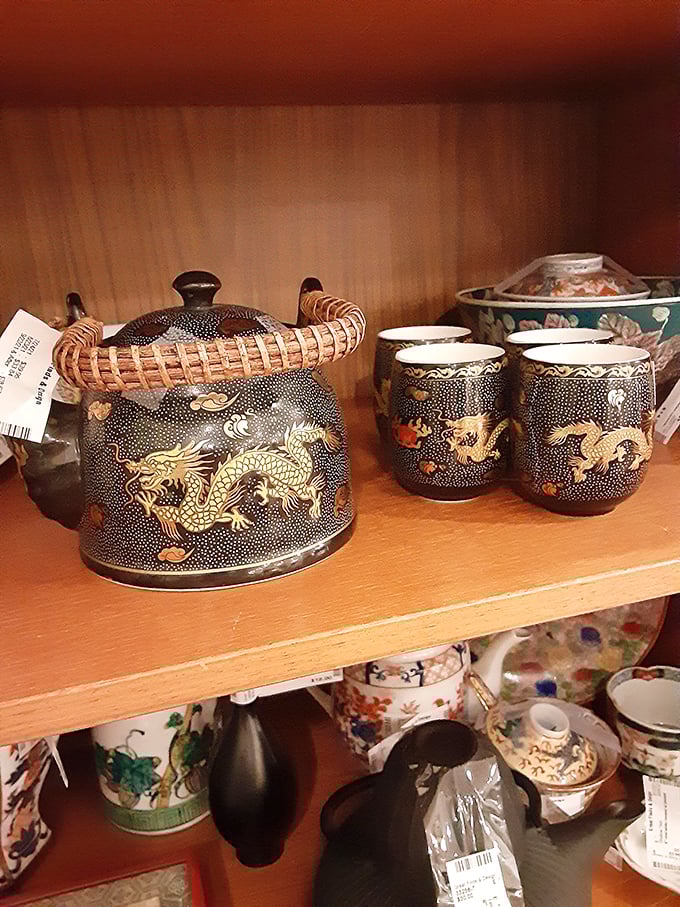 These dragon-adorned tea sets aren't just decorative&mdash;they're portals to elaborate imaginary tea parties where you're suddenly very sophisticated.