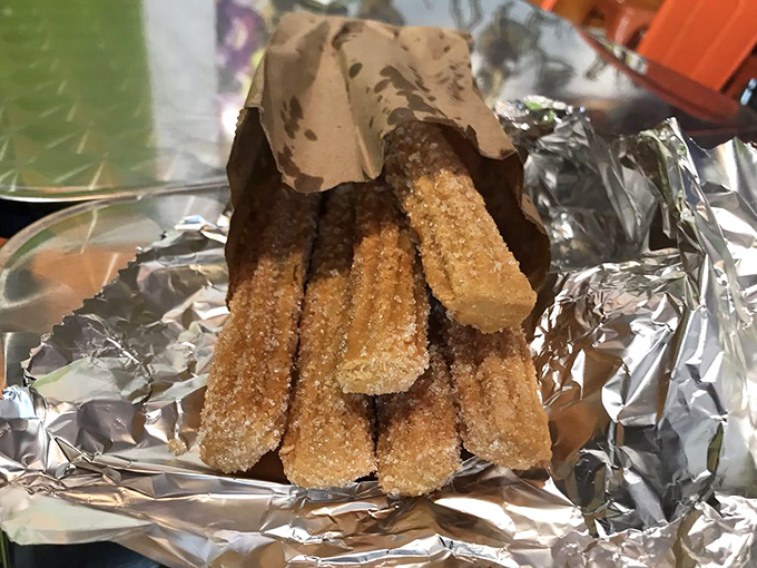 Not your county fair churros! These cinnamon-sugar coated delights are the exclamation point at the end of a perfect meal.
