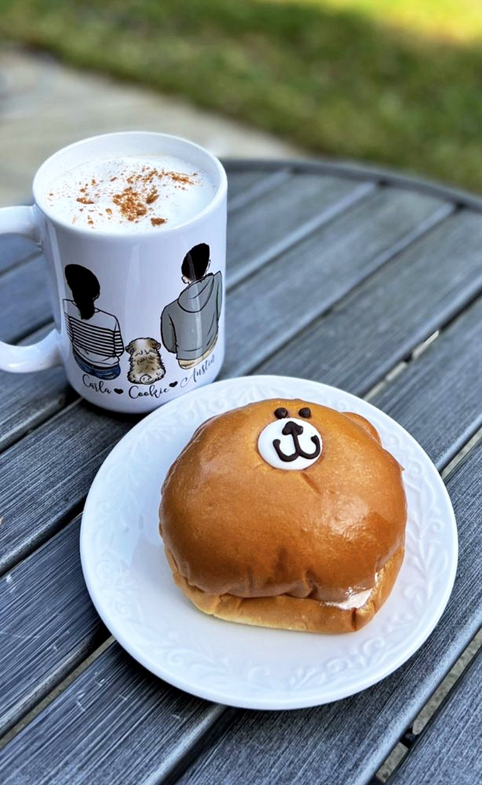 That bear bun isn't just adorable&mdash;it's plotting to steal your heart through your stomach. Paired with coffee, it's the breakfast of champions who prioritize joy.