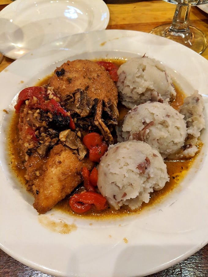 This chicken dish with red-skinned mashed potatoes isn't just comfort food&mdash;it's the culinary equivalent of a warm hug from an Italian grandmother.