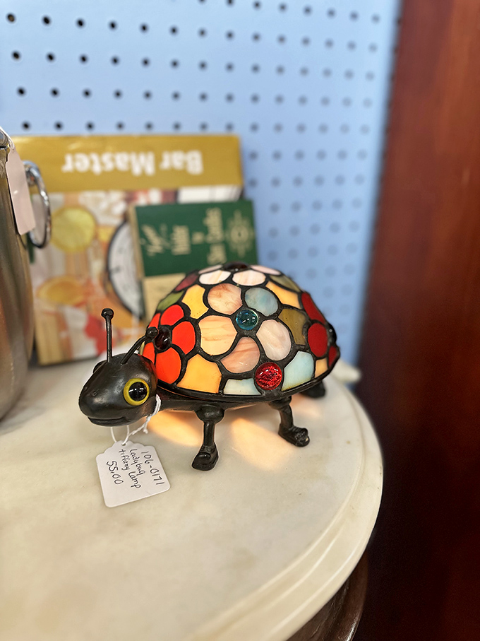 This stained-glass ladybug lamp isn't just a conversation piece&mdash;it's the kind of whimsical find that makes flea market adventures worthwhile.