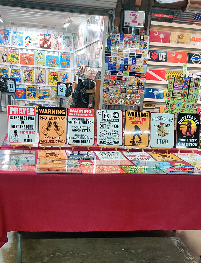 Wall art with attitude! These cheeky signs perfectly capture Southern humor&mdash;where faith, firearms, and funny observations live harmoniously side by side.