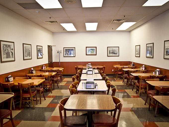 The dining area isn't just a place to eat&mdash;it's where memories are made, one oversized sandwich at a time.