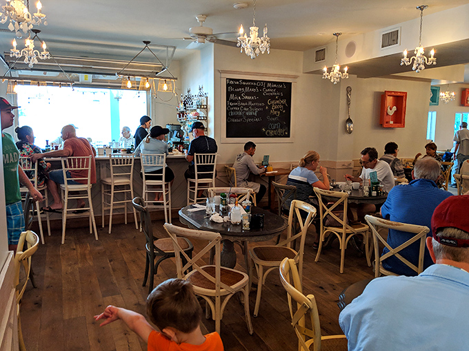 The dining room hums with the symphony of morning conversations and the gentle clink of forks against plates&mdash;breakfast's natural soundtrack. 