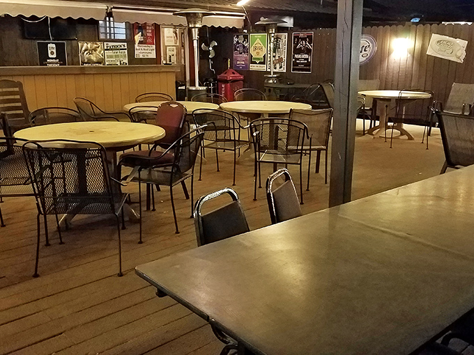 The dining area waits patiently for the dinner rush, tables arranged like old friends ready to host new conversations and memorable meals.
