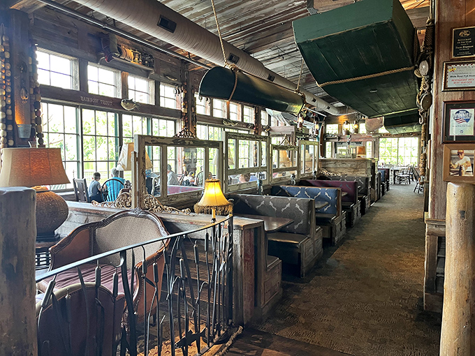 The dining room feels like your eccentric uncle's fishing cabin—if your uncle had impeccable taste and could cook seafood that makes you weep with joy.