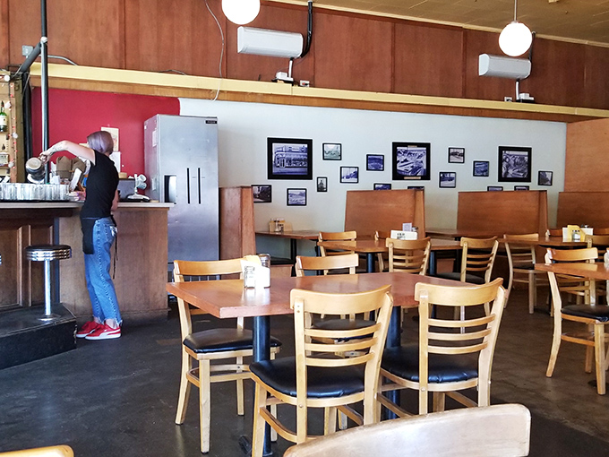 The dining room has that perfect lived-in feel &ndash; not manufactured retro, but the authentic patina that comes from decades of good conversations.