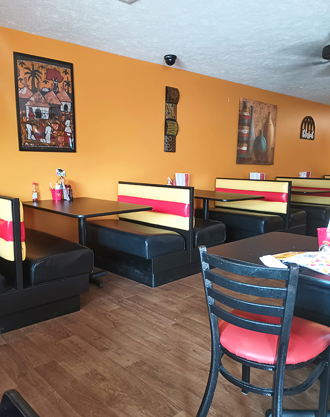 Booths designed for lingering conversations and that "just one more bite" moment we all pretend isn't going to happen.