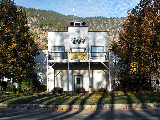 Even Genoa's fire station has historic charm &ndash; proving that in this town, even emergency services come with a side of nostalgia.
