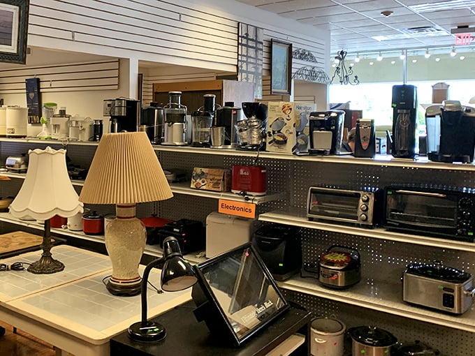 Coffee makers, toasters, and kitchen gadgets galore&mdash;proof that one person's appliance upgrade means affordable kitchen tech for someone else.