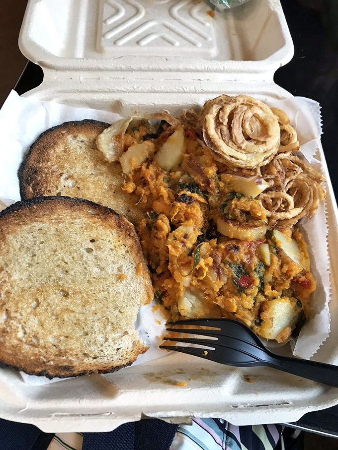 Breakfast hash that doesn't hide behind pretense&mdash;just honest ingredients having the best morning meeting ever on your plate.