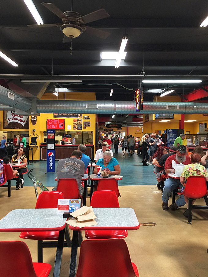 The food court &ndash; where flea market warriors refuel and debate whether that vintage lamp would really work in the guest bedroom.