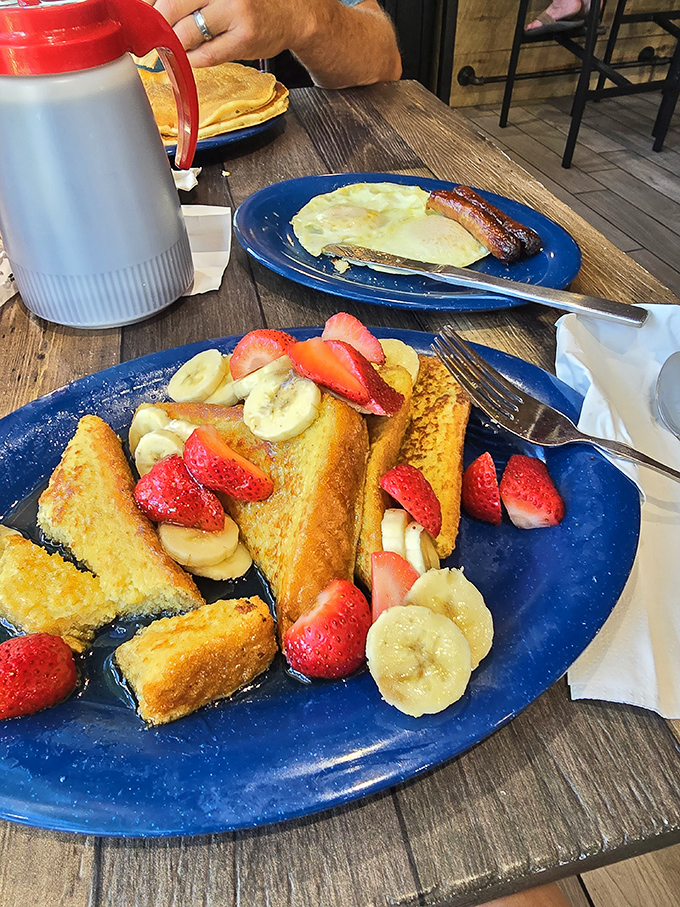 French toast that makes you question every other breakfast you've ever had&mdash;adorned with fresh fruit like edible jewelry.