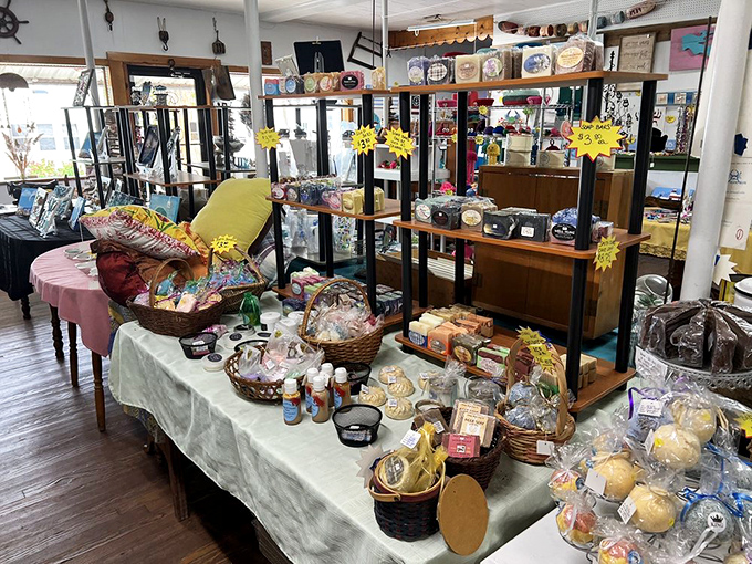 Beyond cakes, the shop offers a treasure trove of island-made crafts and souvenirs &ndash; proof that creativity thrives in isolation.