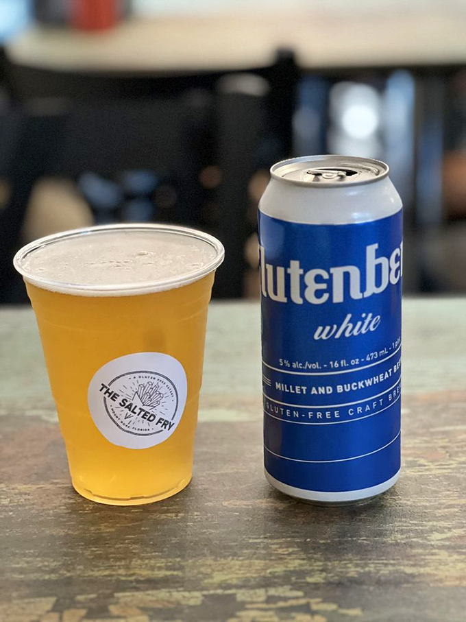 Even the beer selection shows thoughtful curation&mdash;this gluten-free Glutenberg White proves dietary restrictions don't have to restrict pleasure.