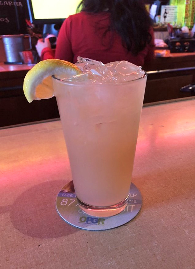 A refreshing grapefruit lemonade with a wedge of citrus &ndash; the perfect counterpoint to a hearty breakfast or the start of happy hour.