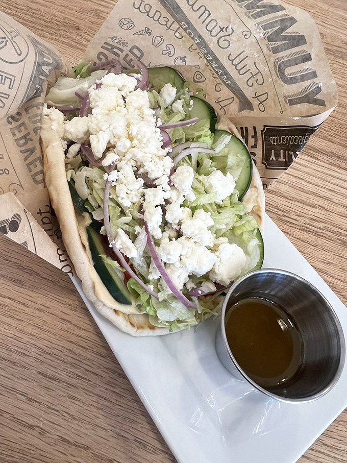 This isn't just a Greek gyro&mdash;it's a Mediterranean vacation wrapped in pita, with feta playing the starring role.