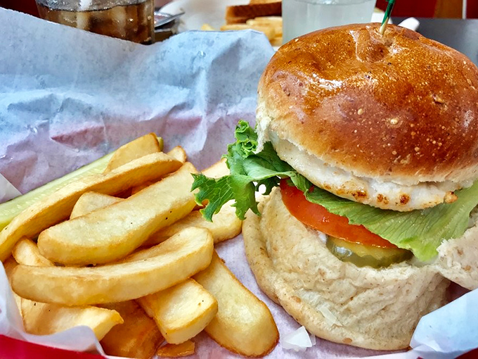 A classic diner sandwich that doesn't need Instagram filters to look good. Honest food that satisfies without showing off.