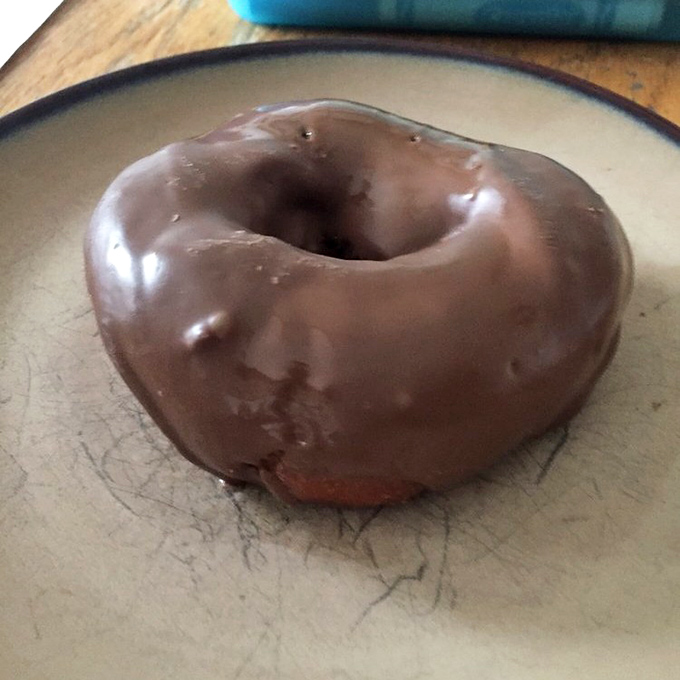 Chocolate lovers, rejoice! This chocolate-glazed beauty has the richness of a dessert but the permission slip of breakfast.