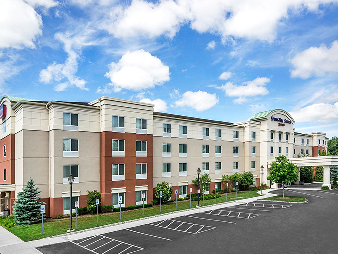 While not in Bellport's village center, nearby accommodations offer comfortable bases for exploring this charming coastal community.