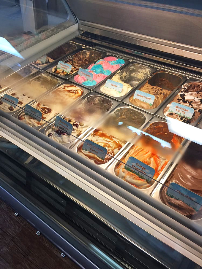 This ice cream case doesn't just offer flavors&mdash;it offers life choices. Each colorful scoop a different path to brain freeze nirvana.