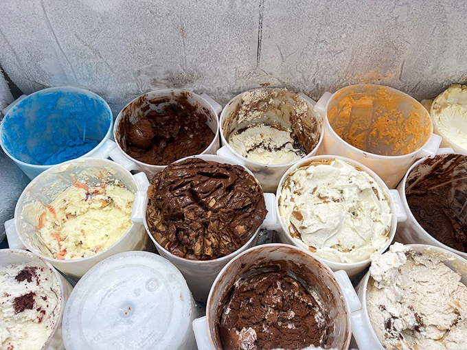 Behind the scenes at ice cream headquarters&mdash;these containers hold the frozen equivalent of liquid gold, each one a different pathway to happiness.