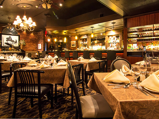 Every corner tells a story in this dining room where white tablecloths aren't just for show&mdash;they're a canvas for culinary memories.