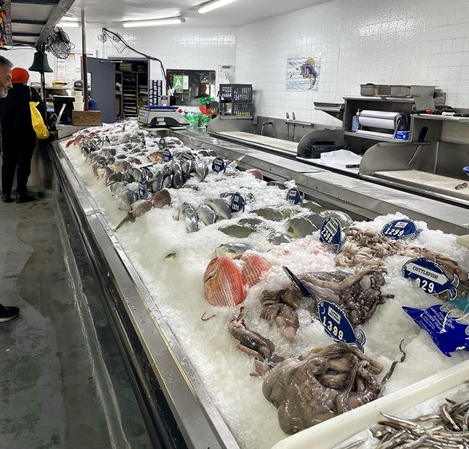 The fish market display is where relationships begin&mdash;between you and your dinner. Fresh catches on ice, waiting for their moment.